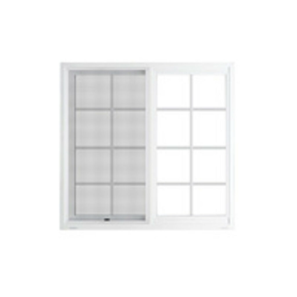 60 x 48 White UPVC Sliding Window with Insect Screen