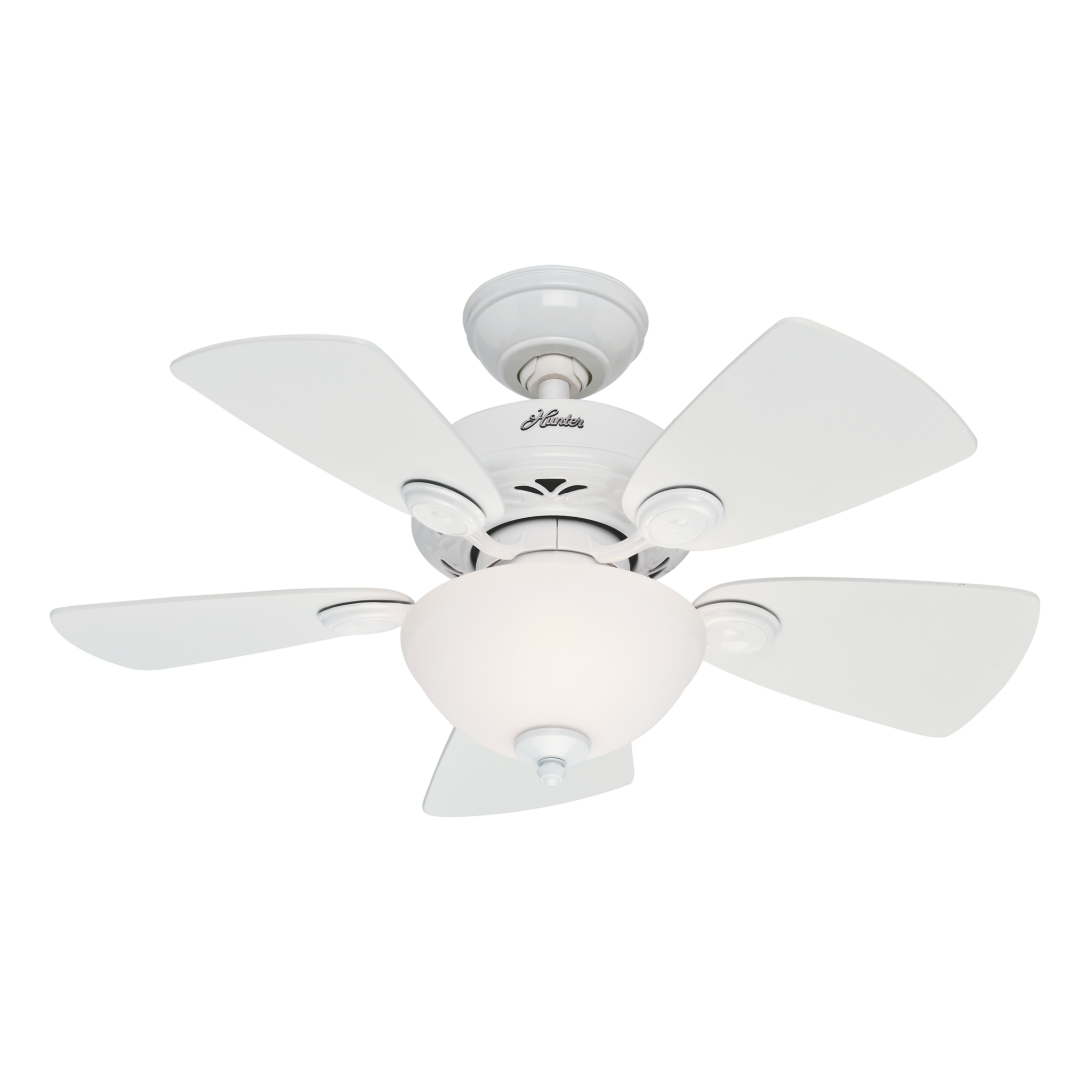 Hunter 34" Watson Snow White Ceiling Fan with Light