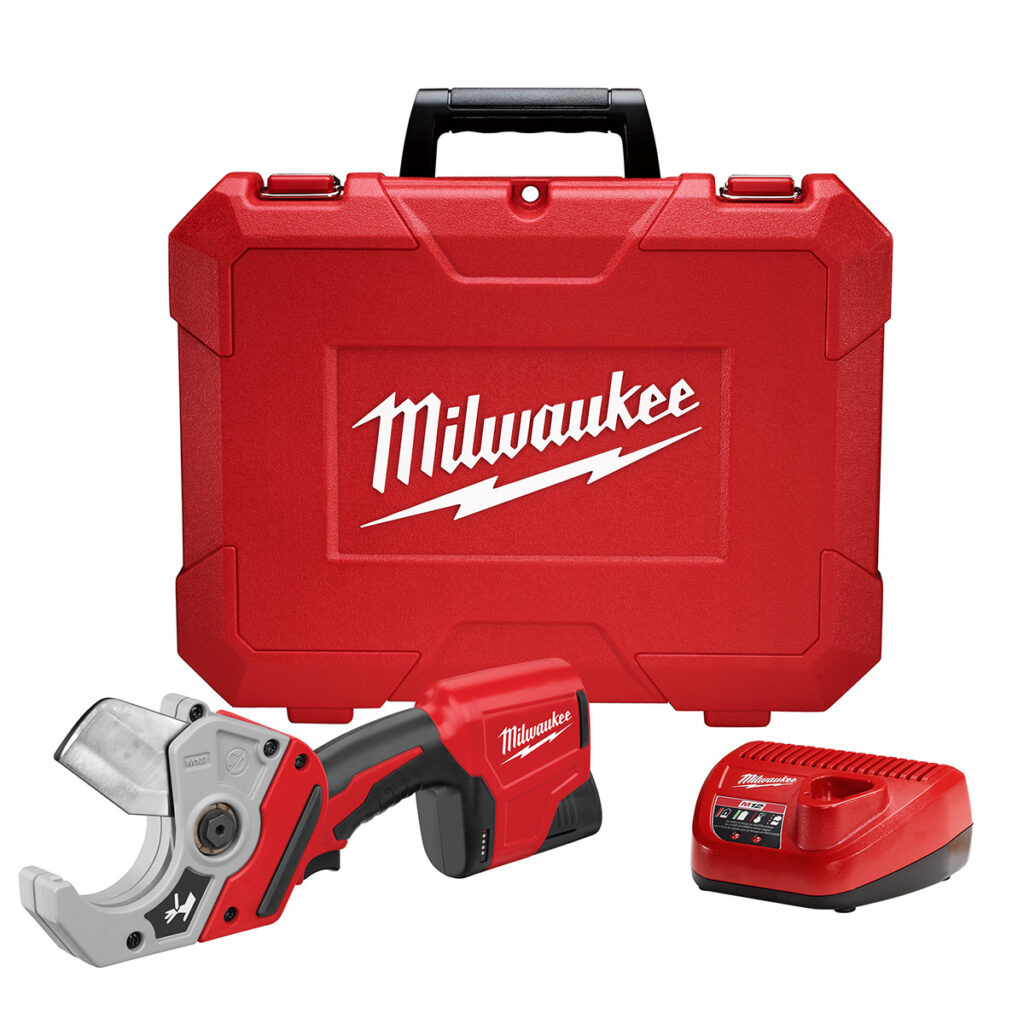 Milwaukee M12 PVC Pipe Shear Kit - Durable Red Tool