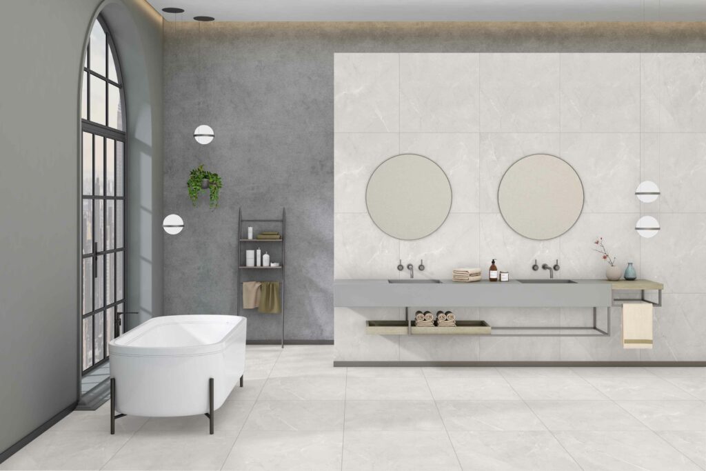 Kobe Light Matt Porcelain Floor Tiles 60x60 cm - Box of 4